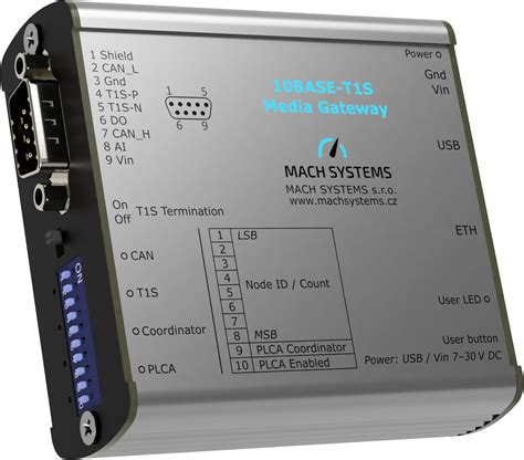 10BASE-T1S Media Gateway - MACH SYSTEMS s.r.o.