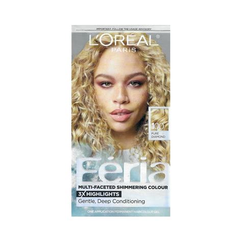 Loreal Feria Multi Faceted Shimmering Hair Color Permanent Kit 100