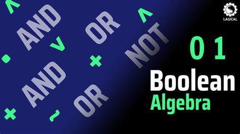 Basic Concepts Of Boolean Algebra Youtube