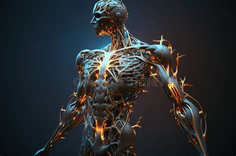 Artificial Intelligence Concept Of Digital Networks Development Of