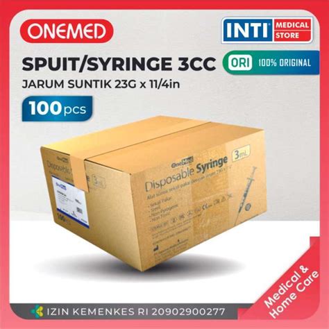 Jual Onemed Spuit 3cc Syringe Onemed 3cc Jarum Suntik 3cc Di Seller