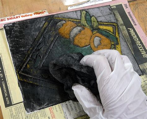 Make A Simple Collagraph Print With Mat Board And Construction Paper