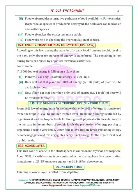 CBSE Class 10 Science Notes Chapter 15 Download In Pdf Toppers CBSE Online Coaching NCERT