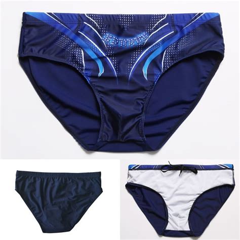 Men Swim Briefs High Elastic Underwear Swim Trunks Briefs Swimming