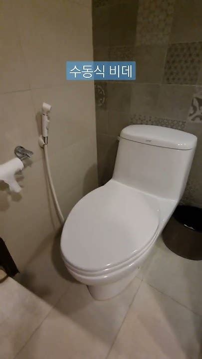 수동비데손으로 잡고 정조준 후 누르면 힘차게 물 분사태국 230731 Youtube