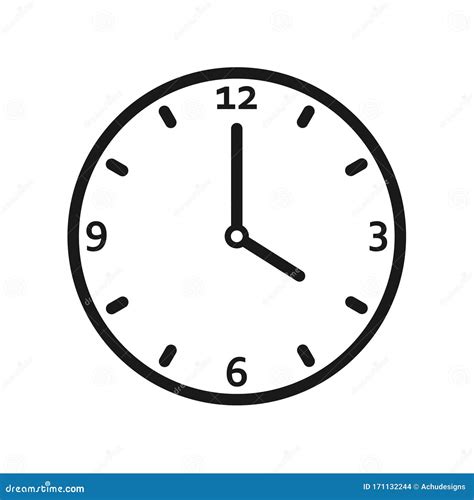 Icono De Reloj Ilustración Del Vector Ilustración De Célula 171132244