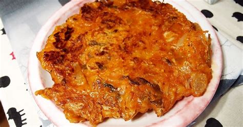 바삭바삭한 김치빈대떡 만들기