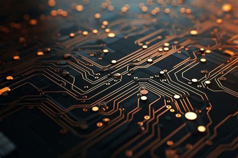 Premium Photo Digital Circuitry Patterns Forming A Seamless Conn 00224 01