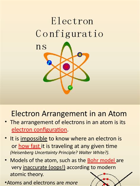 Electron Configurations Powerpoint 1 Pdf Electron Configuration