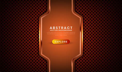 3d 브라운 럭셔리 추상적 배경 오렌지 라이트 라인 효과 장식어두운 공간에 겹치는 레이어 전단지 카드 커버 배너 또는 방문 페이지에 대한 그래픽 디자인 요소 미래 스타일