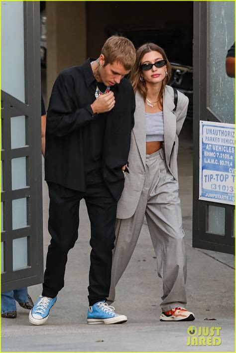 Full Sized Photo Of Justin Bieber Hailey Bieber Go To Church Service 08
