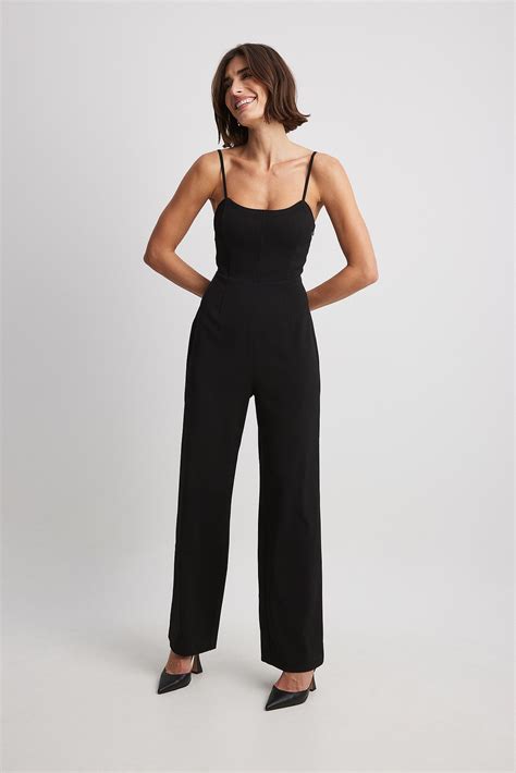 Corset Bandeau Jumpsuit Black Na Kd