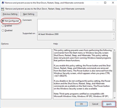 Fix Shutdown Restart Sleep Option Missing From Start Menu Windows 10