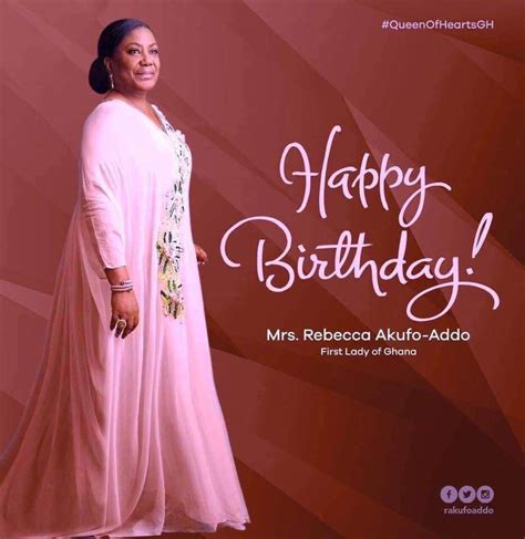 Happy 69th Birthday To Mrs Rebecca African Celebrities