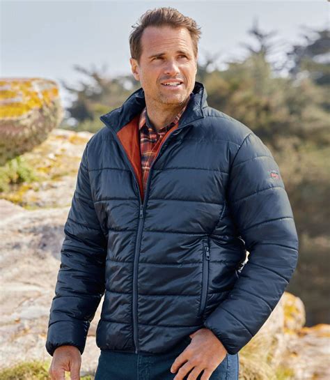 Mens Blue Lightweight Puffer Jacket Atlas For Men