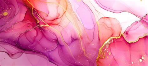 Premium Photo Alcohol Ink Colors Translucent Abstract Multicolored