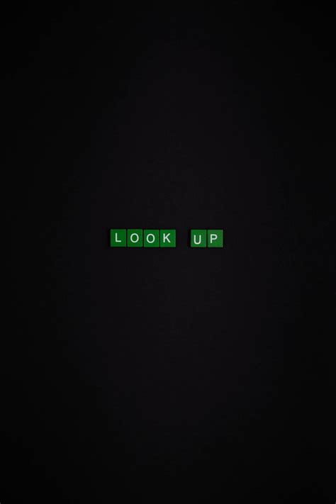 Download Look Up Black Phone Wallpaper
