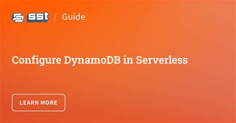 Configure Dynamodb In Serverless