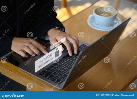 Businesswoman Typing On Laptop Keyboard With Otp Verification For Login Banking Account