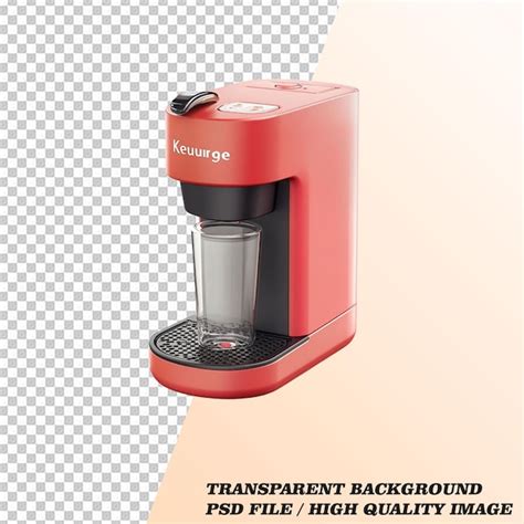 투명한 배경에 고립 된 커피 메이커 Psd 파일 프리미엄 Ai 생성 Psd