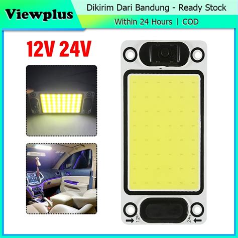 Jual V V Lampu Plafon Kabin Led Cob Dengan Switch Lampu Interior Mobil Truk Kontainer