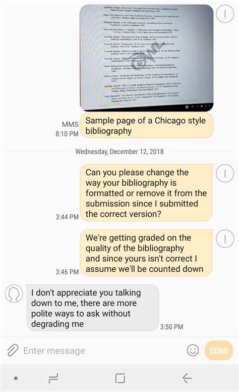 Project Worth Half My Grade This Text Exchange Doesn T Begin To Sum