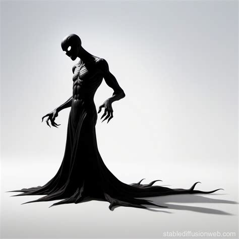 Realistic Shadow Entity With Solid White Background Stable Diffusion