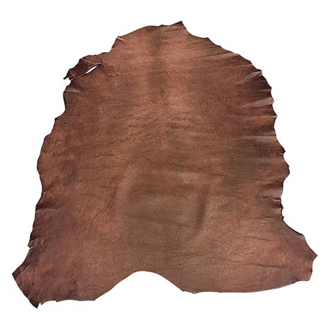 Full Hide Of Dark Brown Leather Hides In Genuine Lambskin With