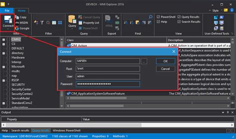 Using Wmi Explorer Connect To A Remote Connection