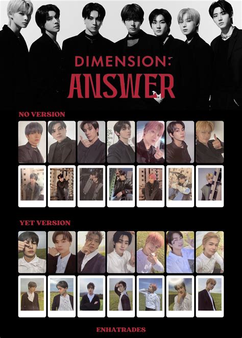 Enhypen Dimension Answer Photocard Template Printable Word Searches