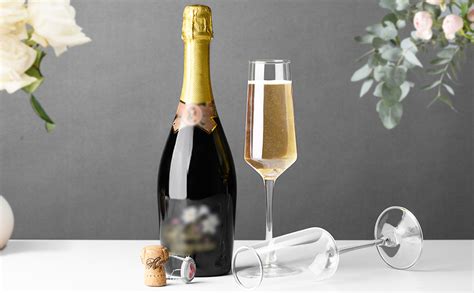 Paracity Champagne Flutes Crystal Champagne Glasses Set Of 2 Elegant