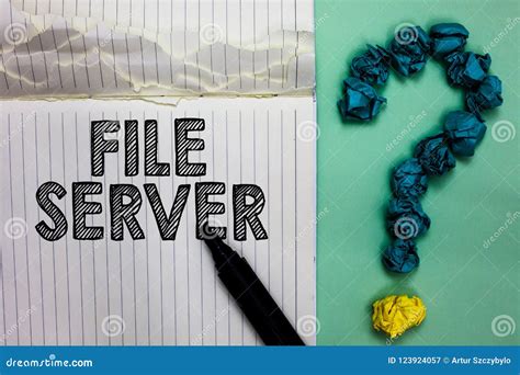 Conceptual Hand Writing Showing File Server Business Photo Text Device Which Controls Access To