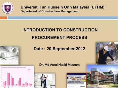Lecture Introduction To Construction Procurement Process Ppt
