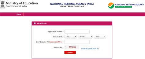 NTA UGC NET Result Out Ugcnet Nta Nic In