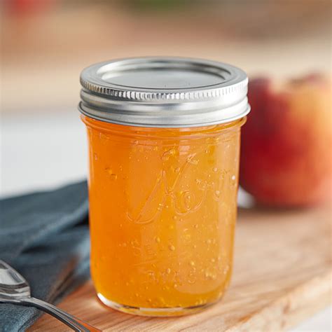 Kerr 501zfp 8 Oz Half Pint Regular Mouth Glass Canning Jar With Silver