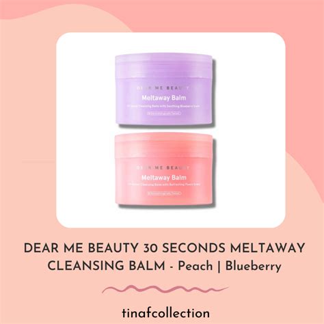 Jual Dear Me Beauty 30 Seconds Meltaway Cleansing Balm Peach