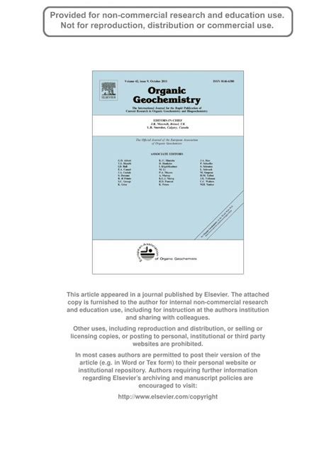 Identification And Distribution Of Intact Polar Branched Tetraether