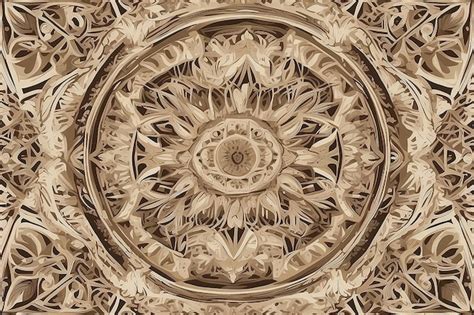 Premium Photo Object Symmetry Pattern Beige Brightly