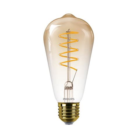Led Stmívatelná žárovka Vintage Philips St64 E27 4 5w 230v 1800k Rent Cz