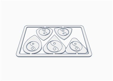 Archivo Stl Yin Yang Pickcard ☯️ ・diseño De Impresora 3d Para Descargar