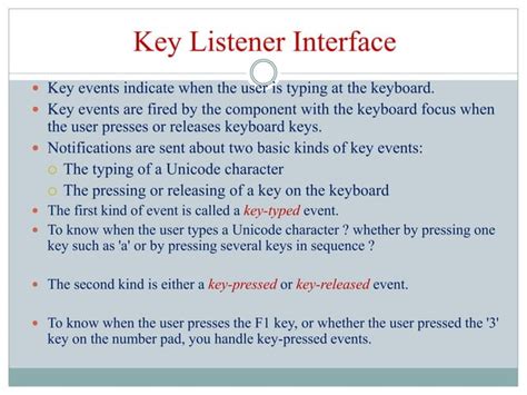 Event Handling In Java Ppt
