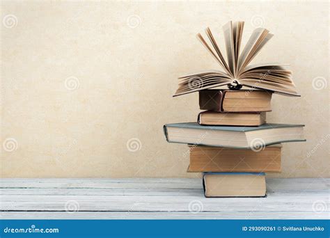 Stack Of Colorful Books Education Background Back To School Book