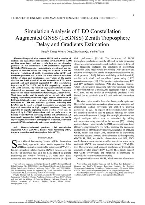 pdf simulation analysis of leo constellation augmented gnss legnss