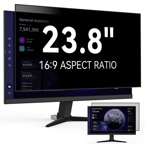 23 8 Inch Computer Privacy Screen Filter For 16 9 Widescreen Monitor