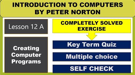 Lesson A Solved Exercise Of Introduction To Computers By Peter Norton Youtube