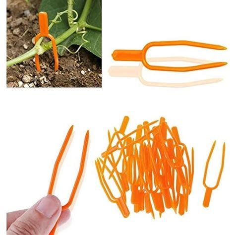 200 Pcs Plastic Garden Plant Support Clips Fastening Vines Clamps Vine