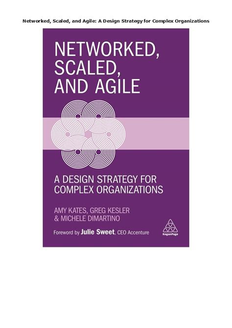 Ppt Pdfdownload Networked Scaled And Agile A Design Strategy For Complex Organizations