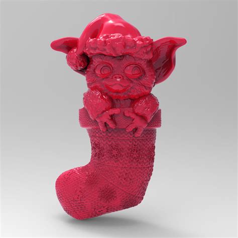 Obj File Christmas Gizmo Gremlins Ornament 🎄・3d Printer Model To