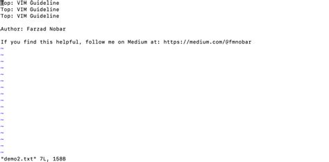 Vim Tutorial Edit Text Like A Pro Towards Data Science