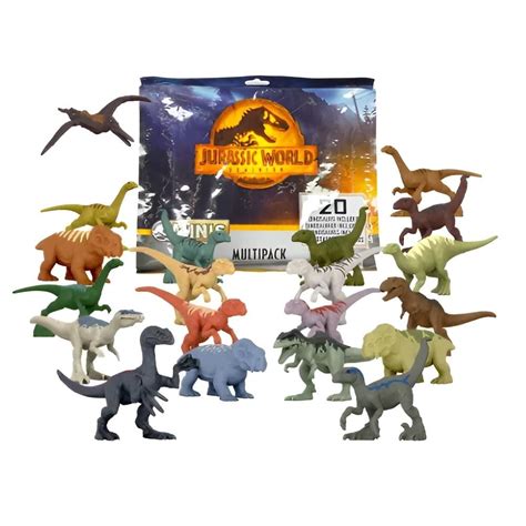Dinosaurio De Juguete Mattel Jurassic World Multipack 20 Mini Figuras